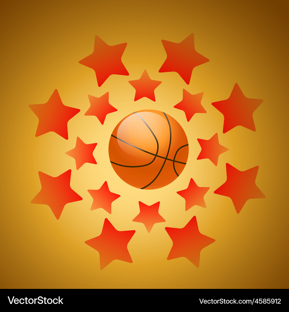 Beautiful background basketball Royalty Free Vector Image