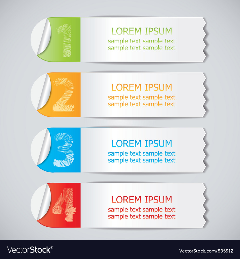 Labels Royalty Free Vector Image - VectorStock