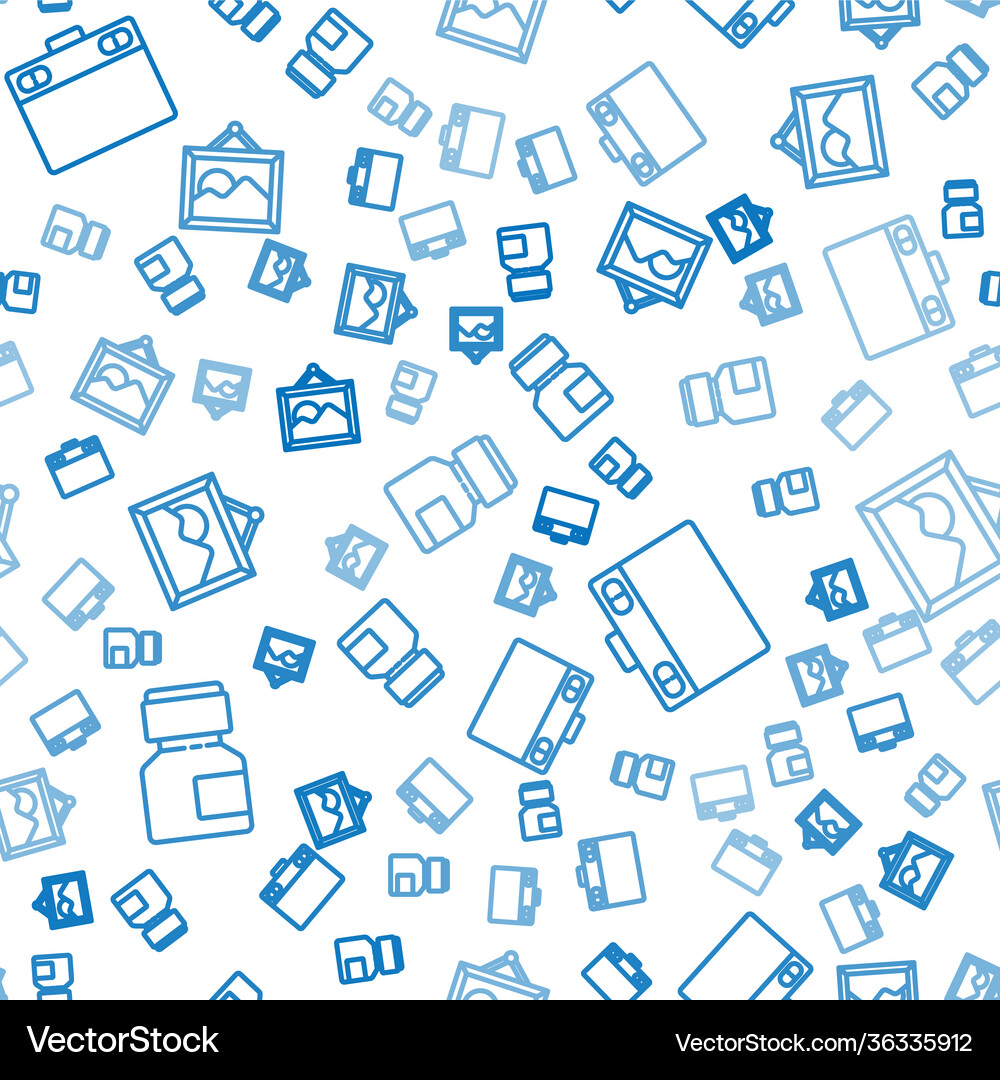 Set line paint gouache jar dye graphic tablet Vector Image