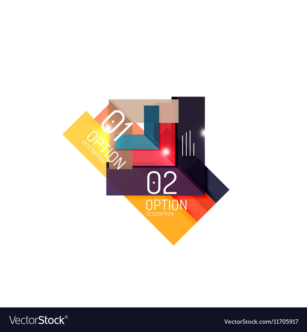 Business infographics option select Royalty Free Vector