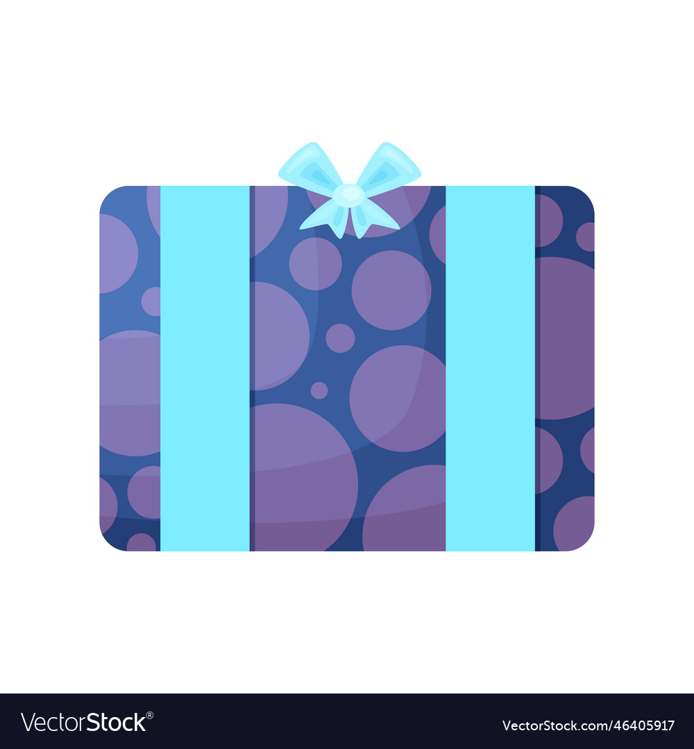 Flat gift packaging Royalty Free Vector Image - VectorStock