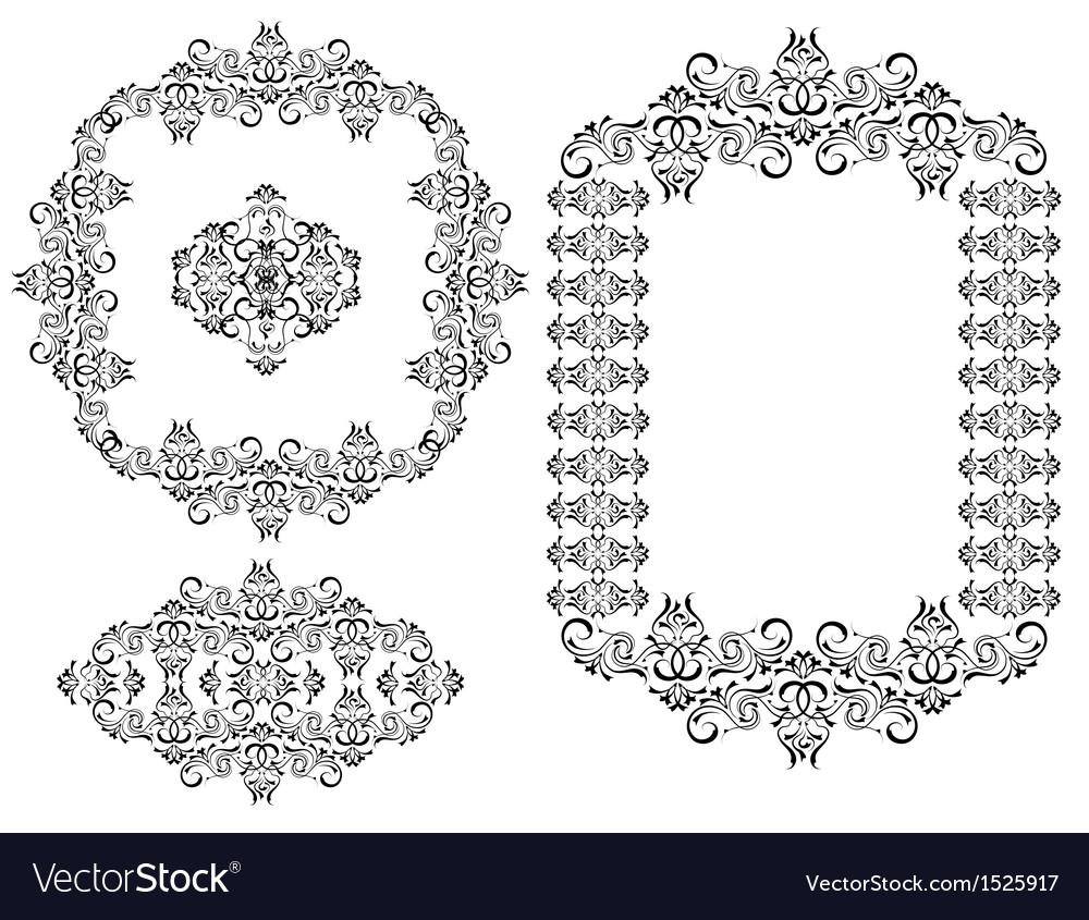 Frames and vignettes Royalty Free Vector Image
