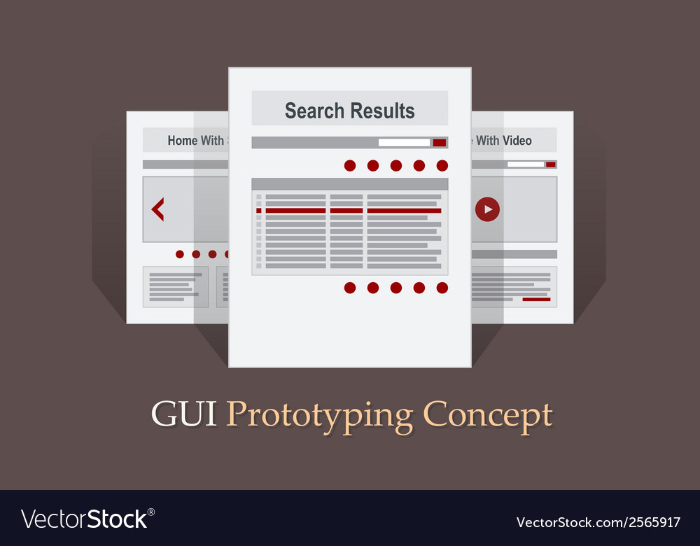 Internet site map navigation structure prototype Vector Image