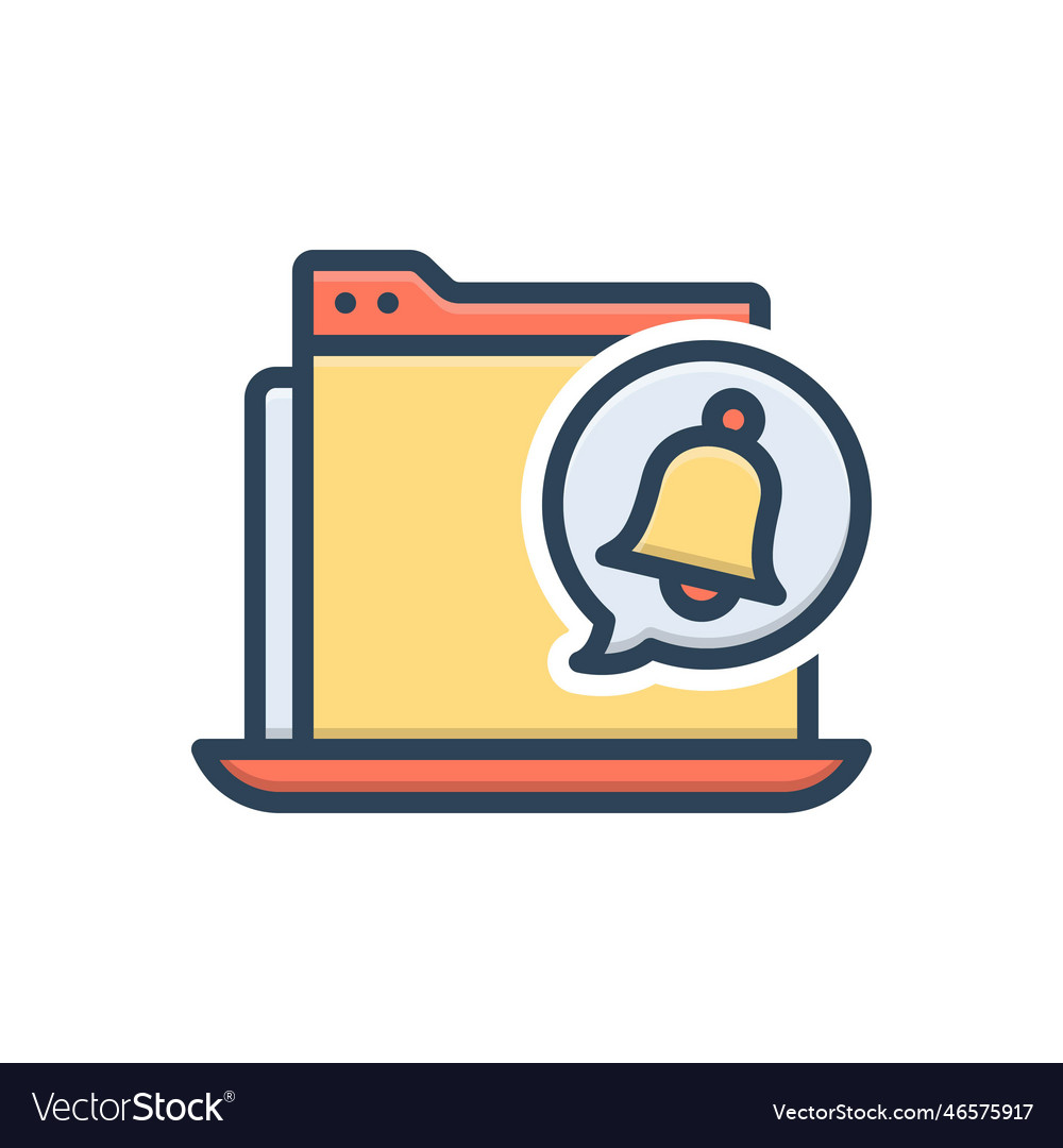 Notify Royalty Free Vector Image - VectorStock