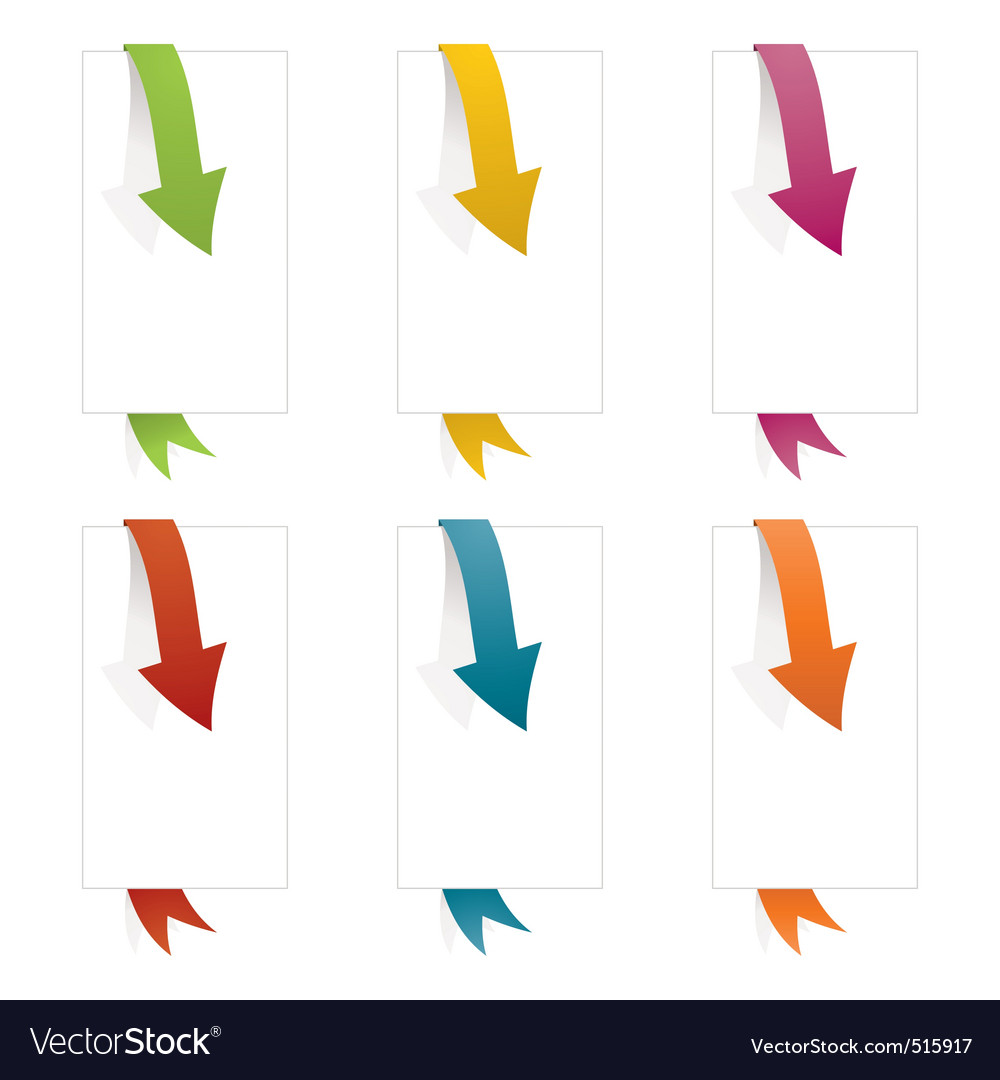 Page arrows Royalty Free Vector Image - VectorStock