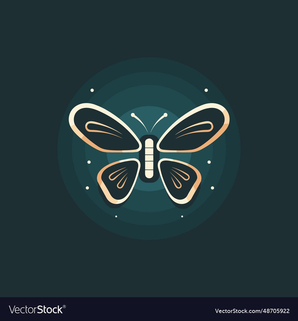 Computer vision filled colorful logo Royalty Free Vector