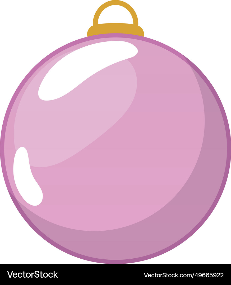 Detailed christmas tree ball icon Royalty Free Vector Image