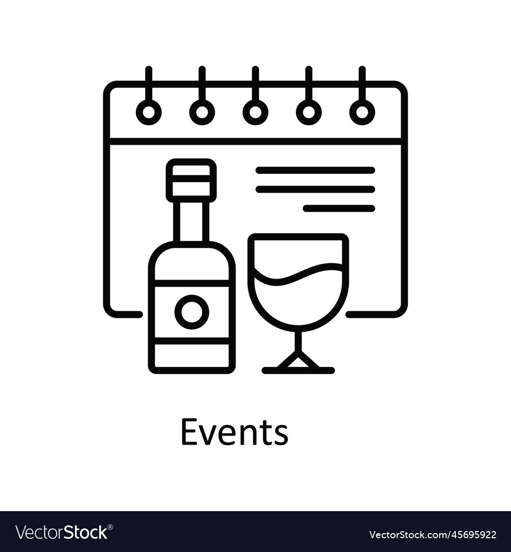 Events Royalty Free Vector Image - VectorStock