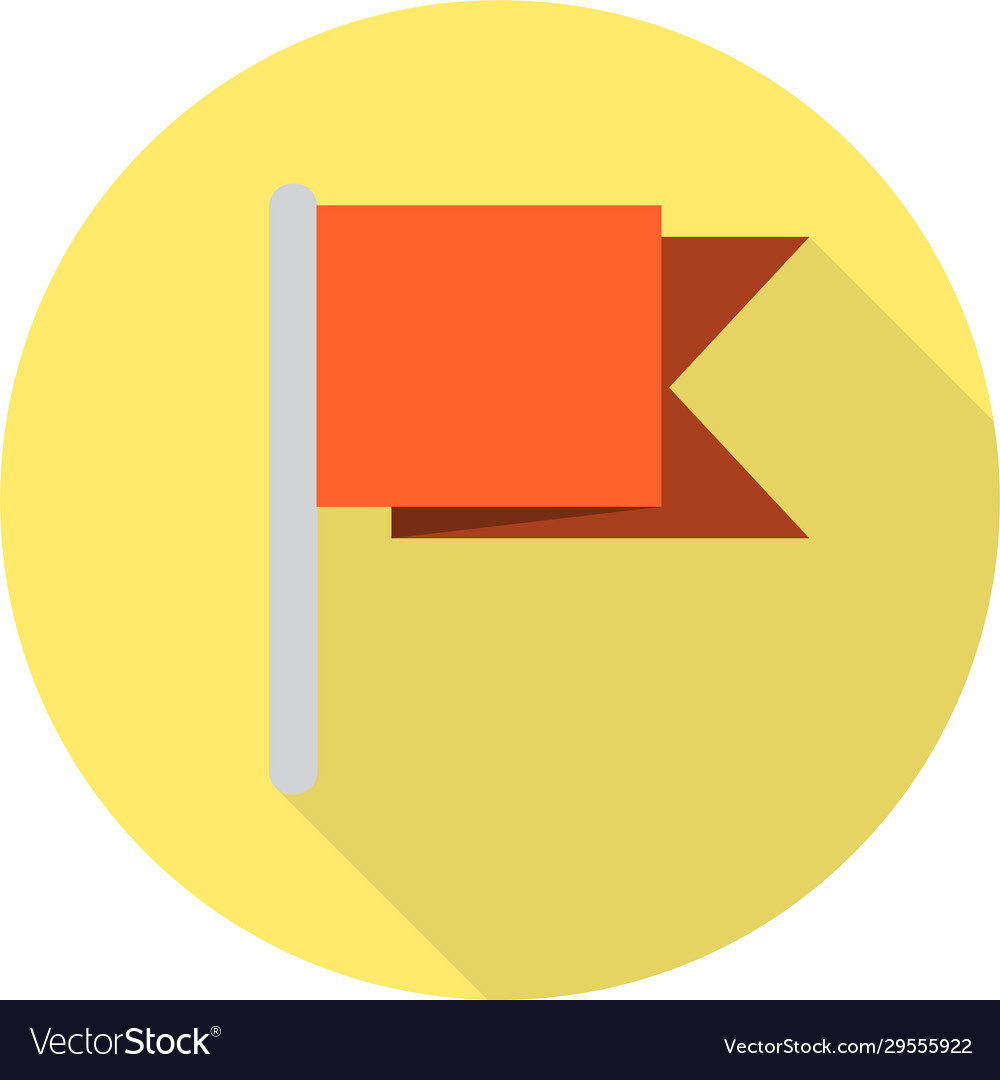 Flat flag icon Royalty Free Vector Image - VectorStock