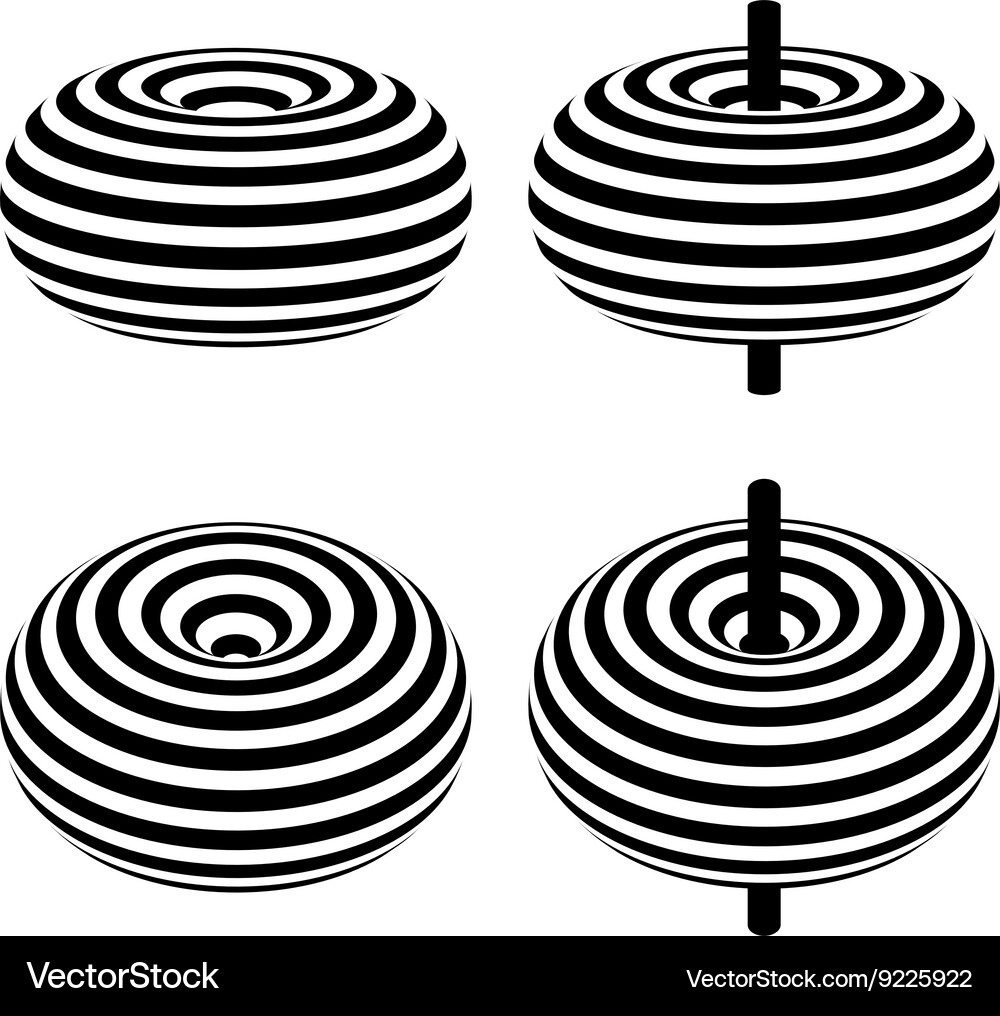 Magnetic field toroid black symbol Royalty Free Vector Image