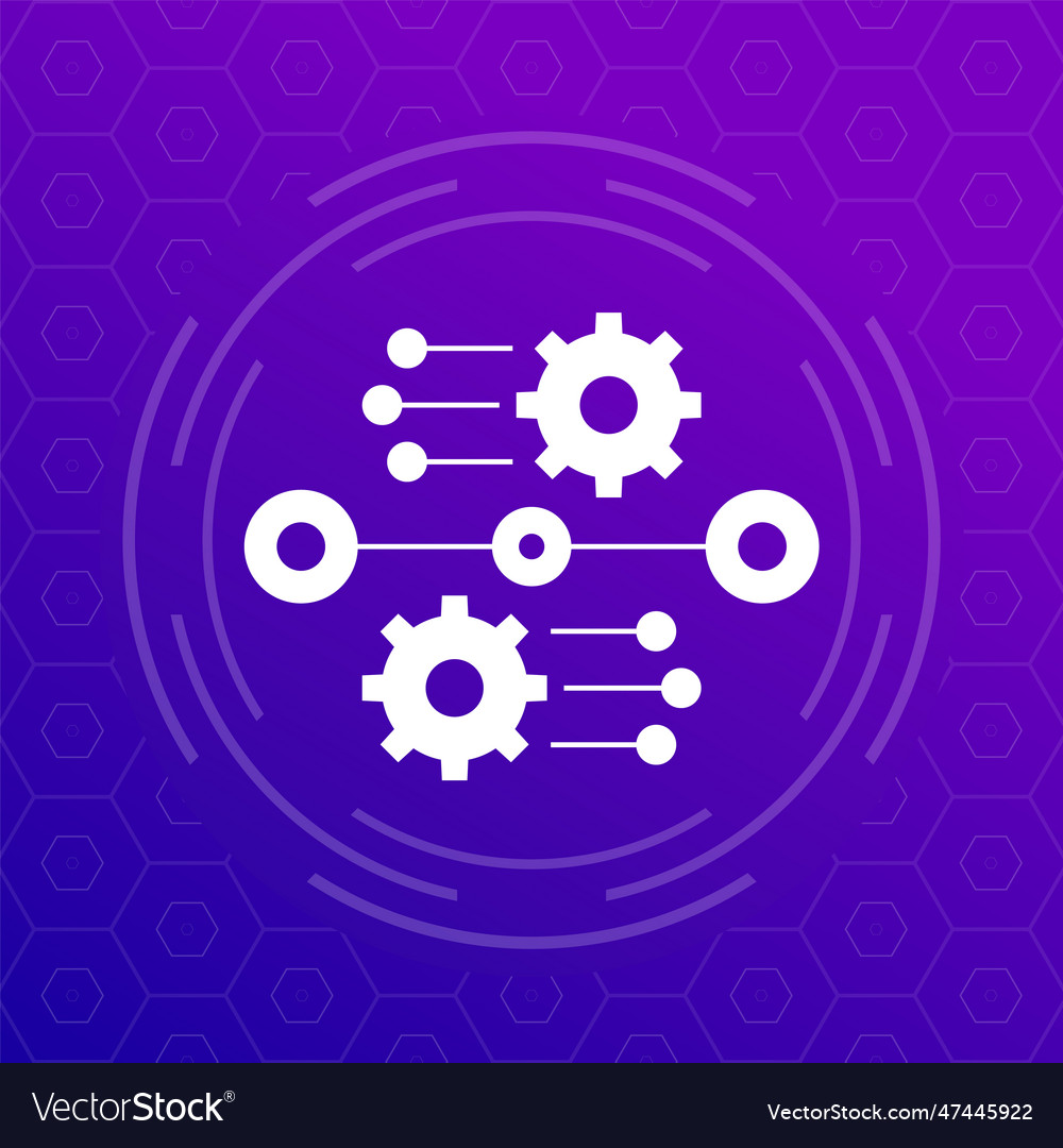 Streamline process icon Royalty Free Vector Image Streamline process icon Royalty Free Vector Image