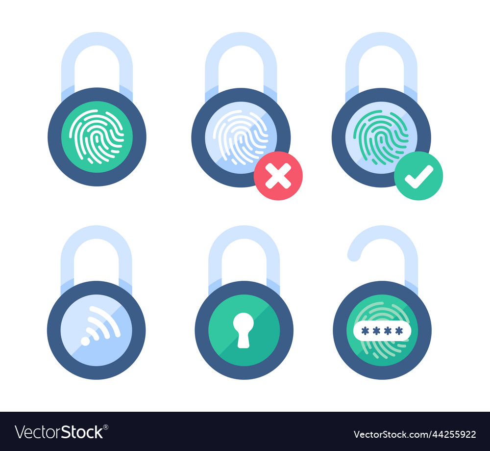 Unlocking the padlock with authentication Vector Image Unlocking the padlock with authentication Vector Image