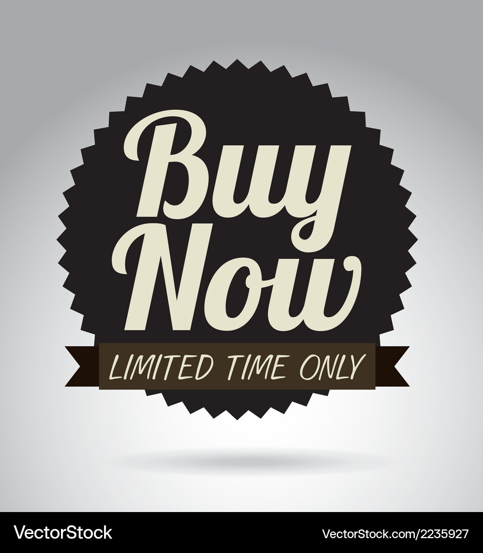 Buy design over gray background Royalty Free Vector Image