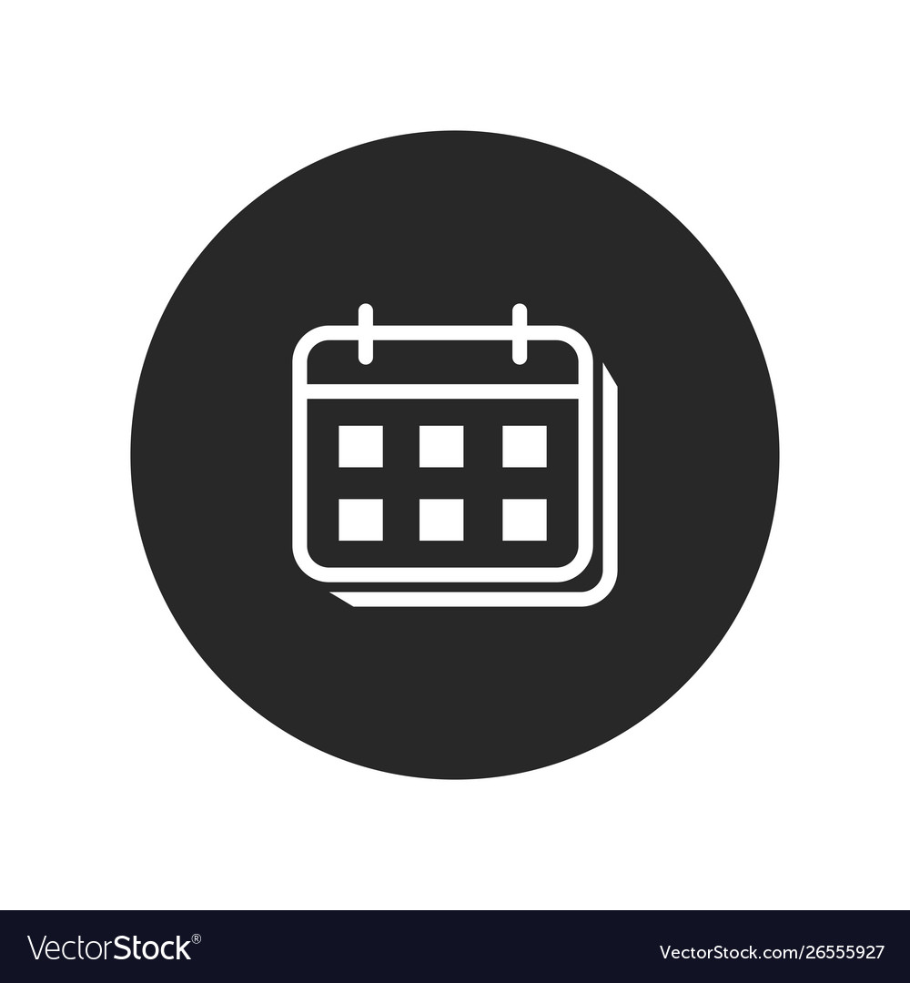 Calendar Icon Date Sign Royalty Free Vector Image
