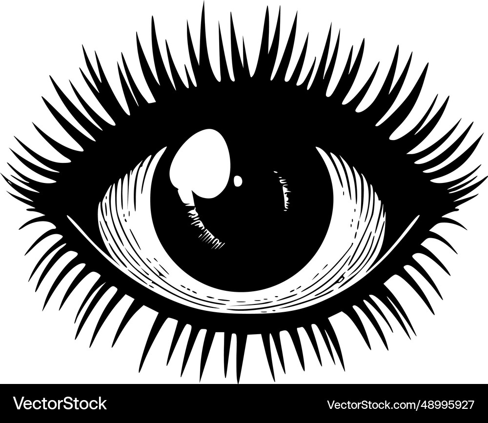 Eyes - minimalist and simple silhouette Royalty Free Vector