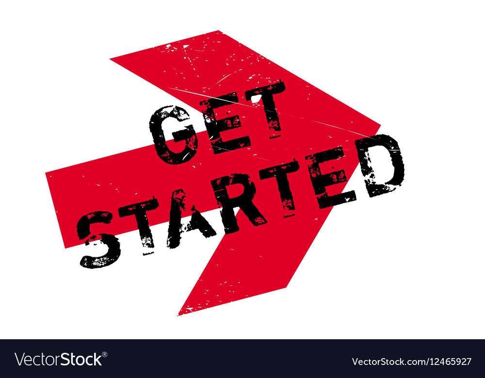 Get started stamp Royalty Free Vector Image - VectorStock