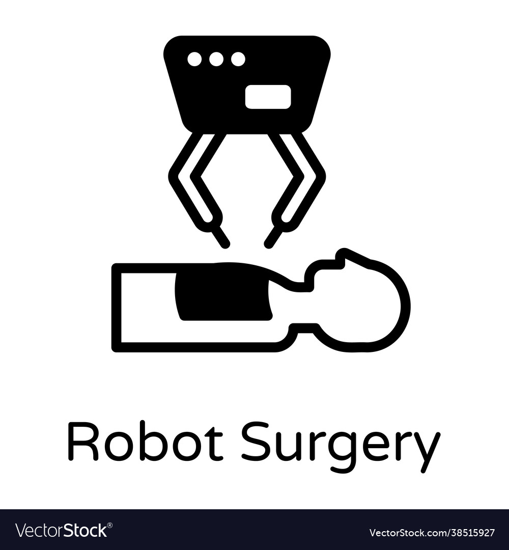 Robot surgery Royalty Free Vector Image - VectorStock