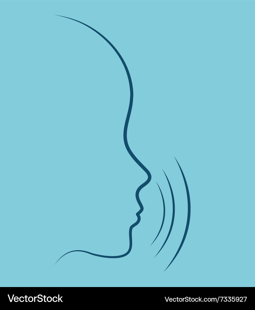 Sound of voice Royalty Free Vector Image - VectorStock