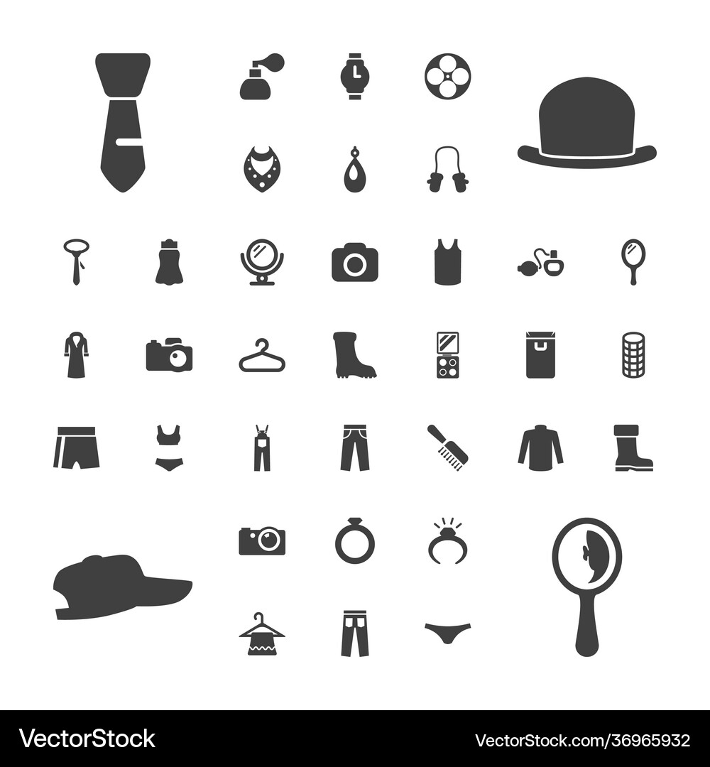 Fashion icons Royalty Free Vector Image - VectorStock