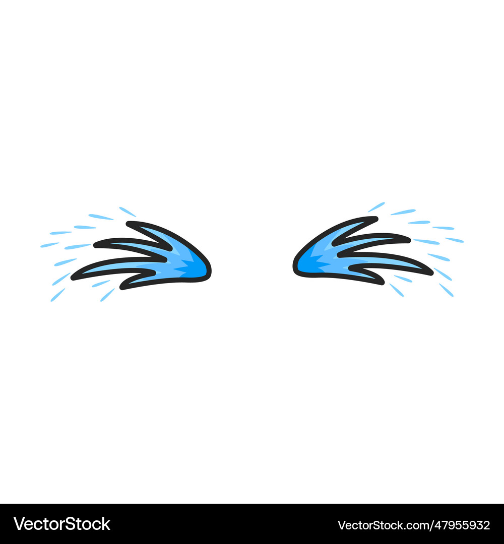 Tears iconcolor logo isolated on white Royalty Free Vector