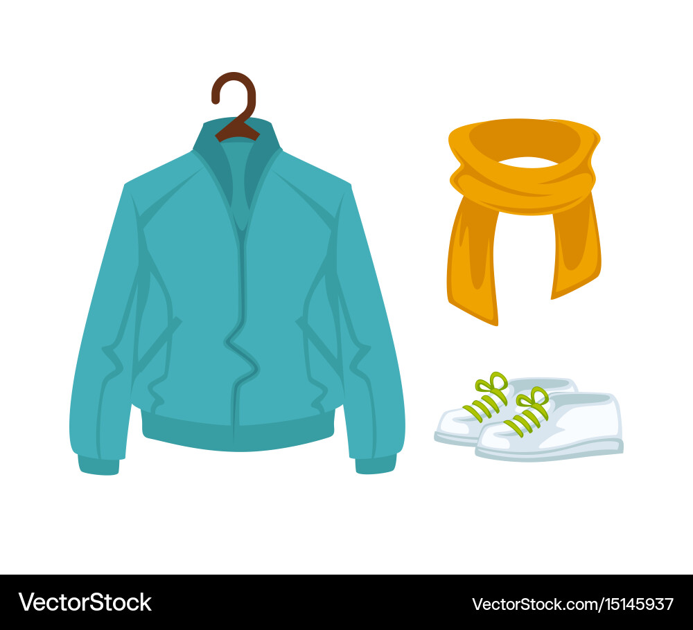 Casual stylish outfit Royalty Free Vector Image