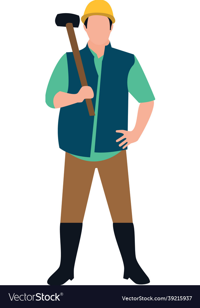 Construction labour Royalty Free Vector Image - VectorStock