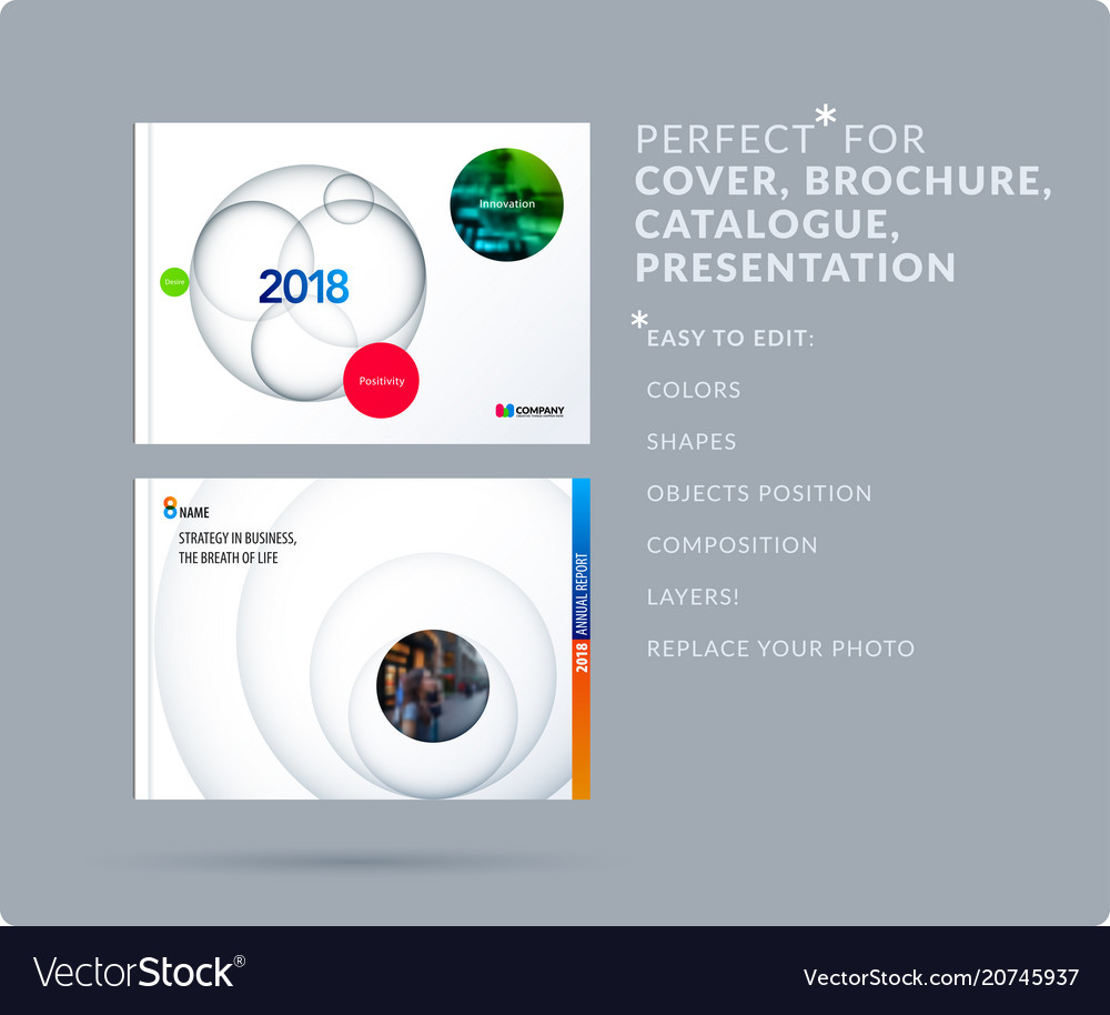 Material design presentation template Royalty Free Vector