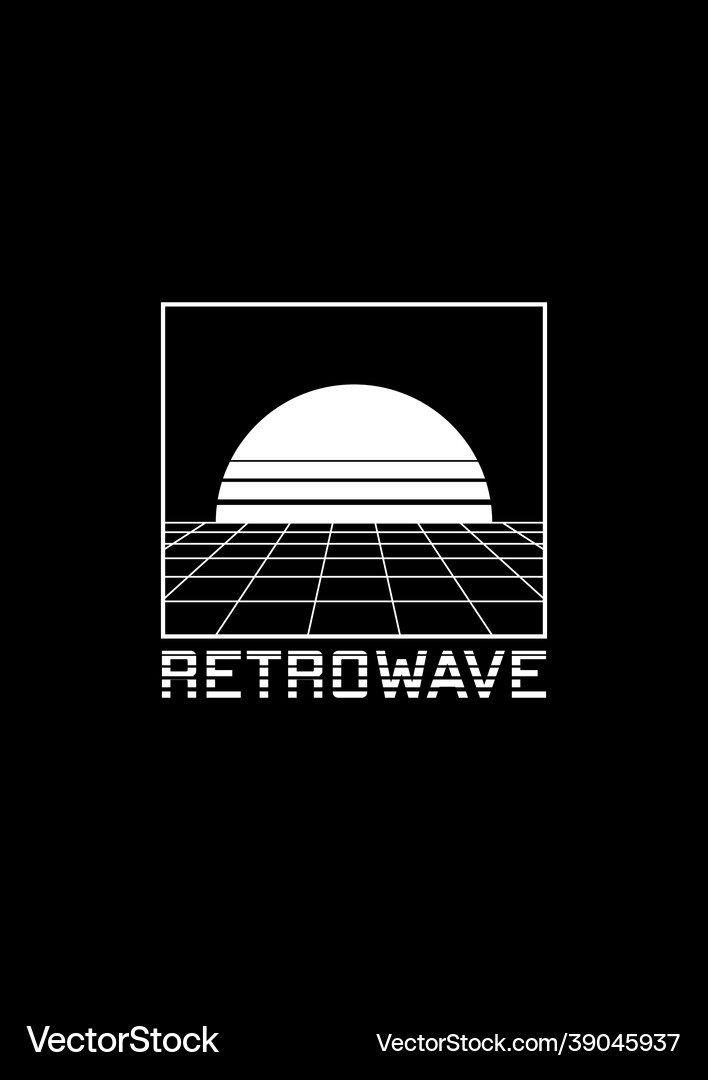 Retrowave t-shirt and apparel design Royalty Free Vector
