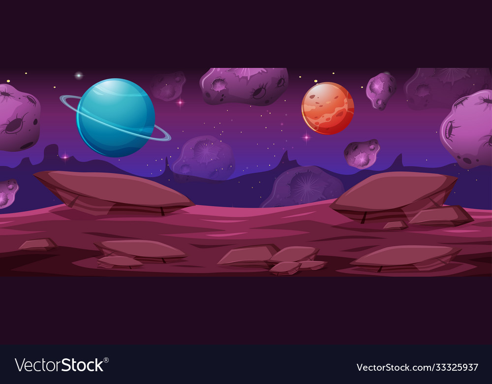 Set space background Royalty Free Vector Image