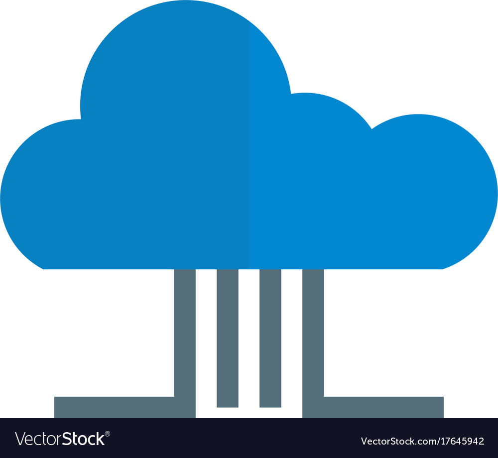 Cloud based architecture Royalty Free Vector Image