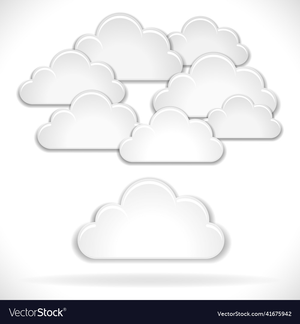 Clouds Royalty Free Vector Image - VectorStock