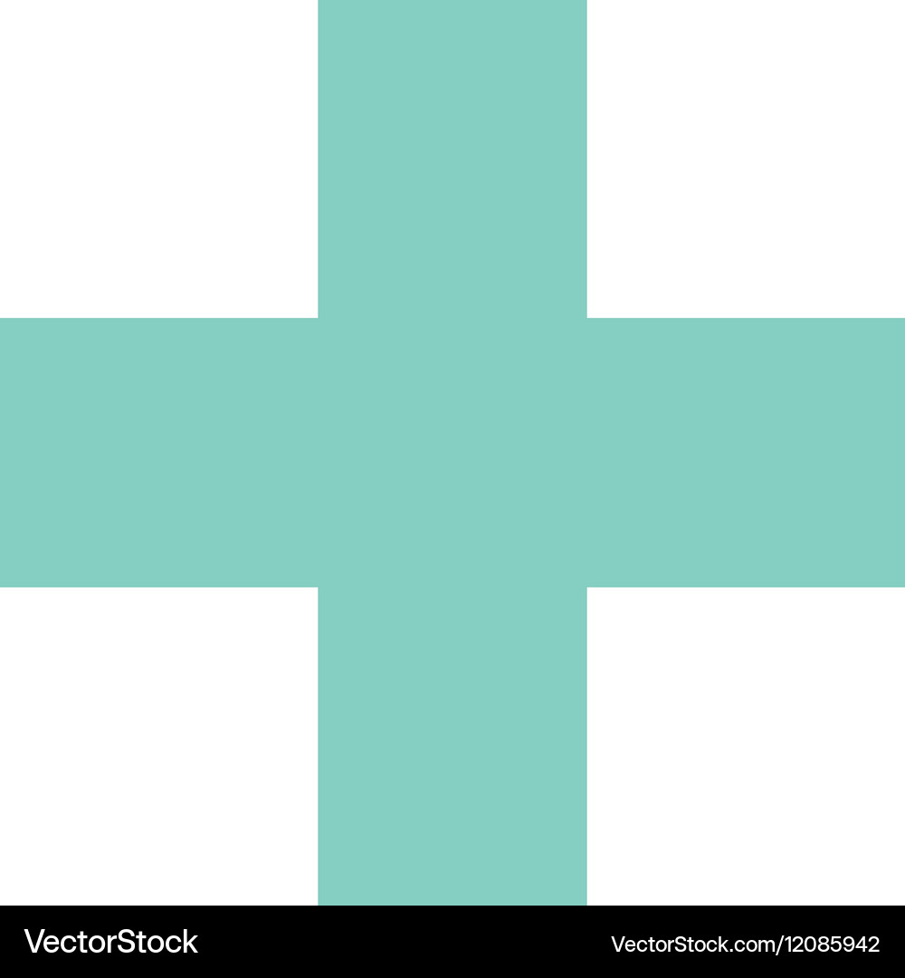 Medical cross symbol Royalty Free Vector Image