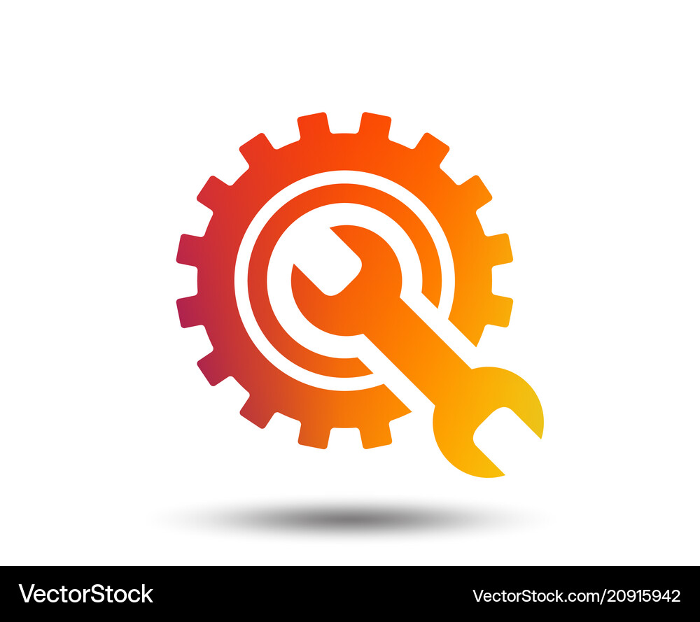 Repair tool sign icon service symbol Royalty Free Vector