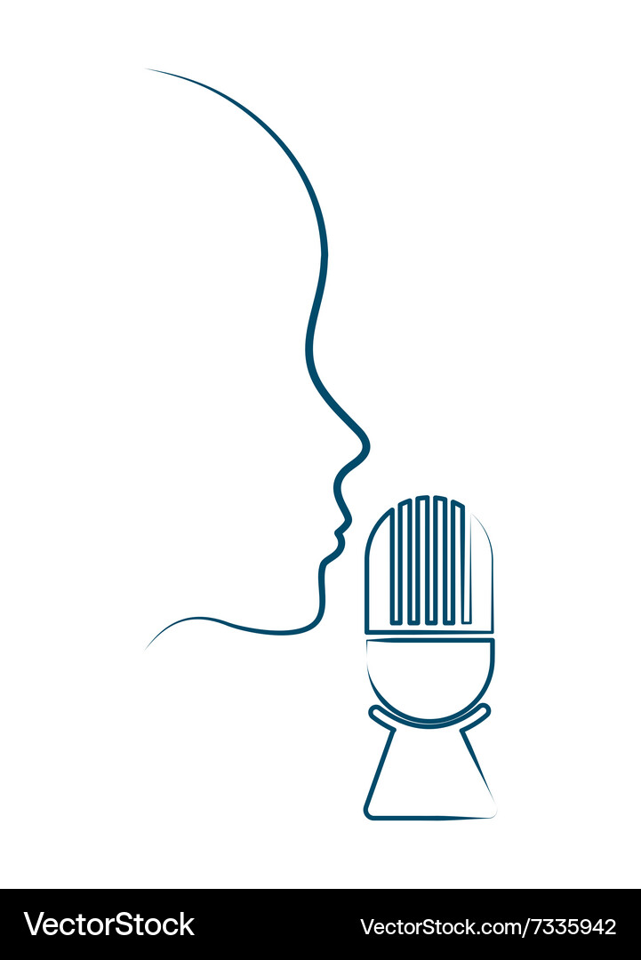 Sound of voice Royalty Free Vector Image - VectorStock