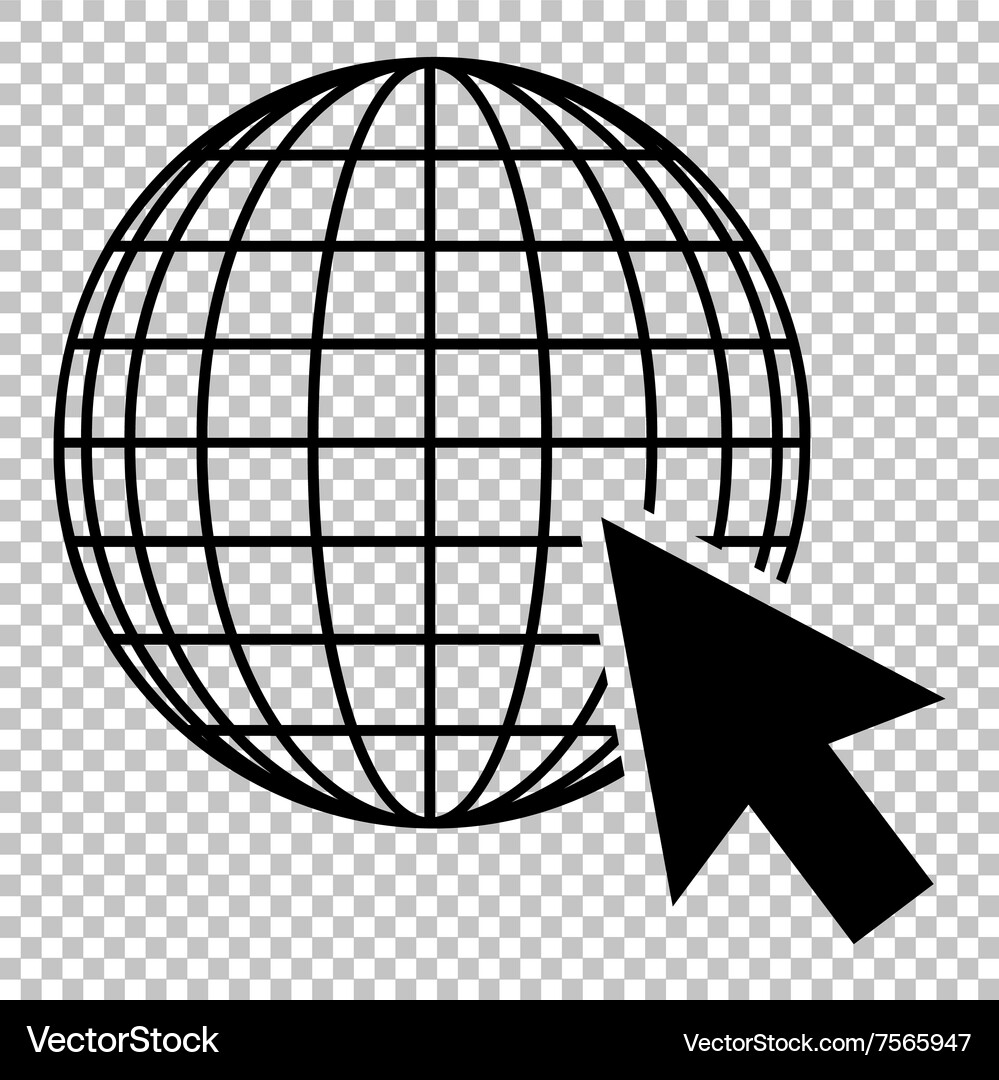 Black icon isolated on transparent Royalty Free Vector Image