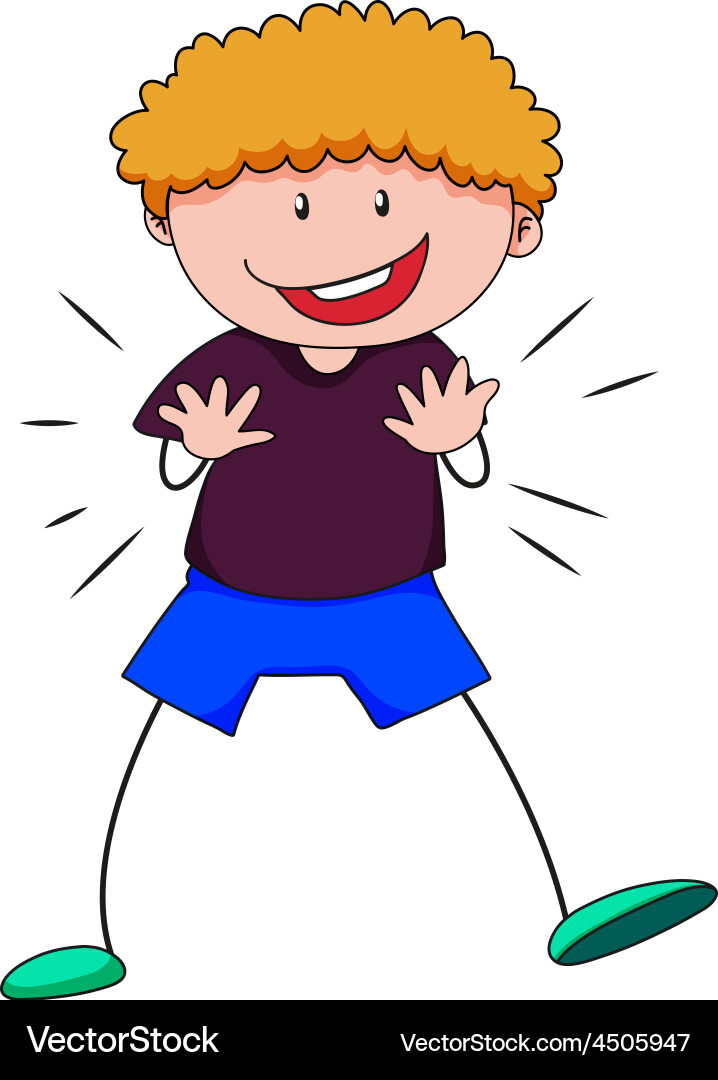 Boy smiling Royalty Free Vector Image - VectorStock