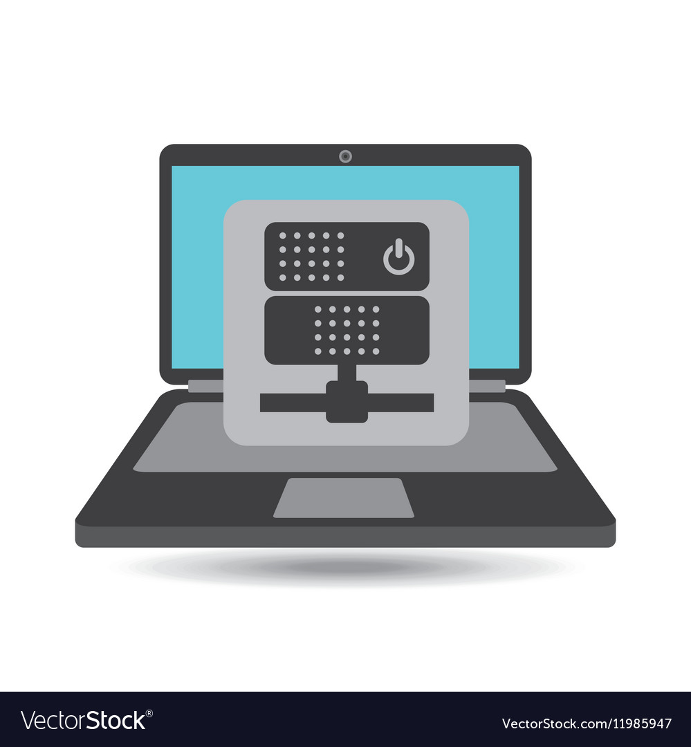 Computer analysis data storage Royalty Free Vector Image