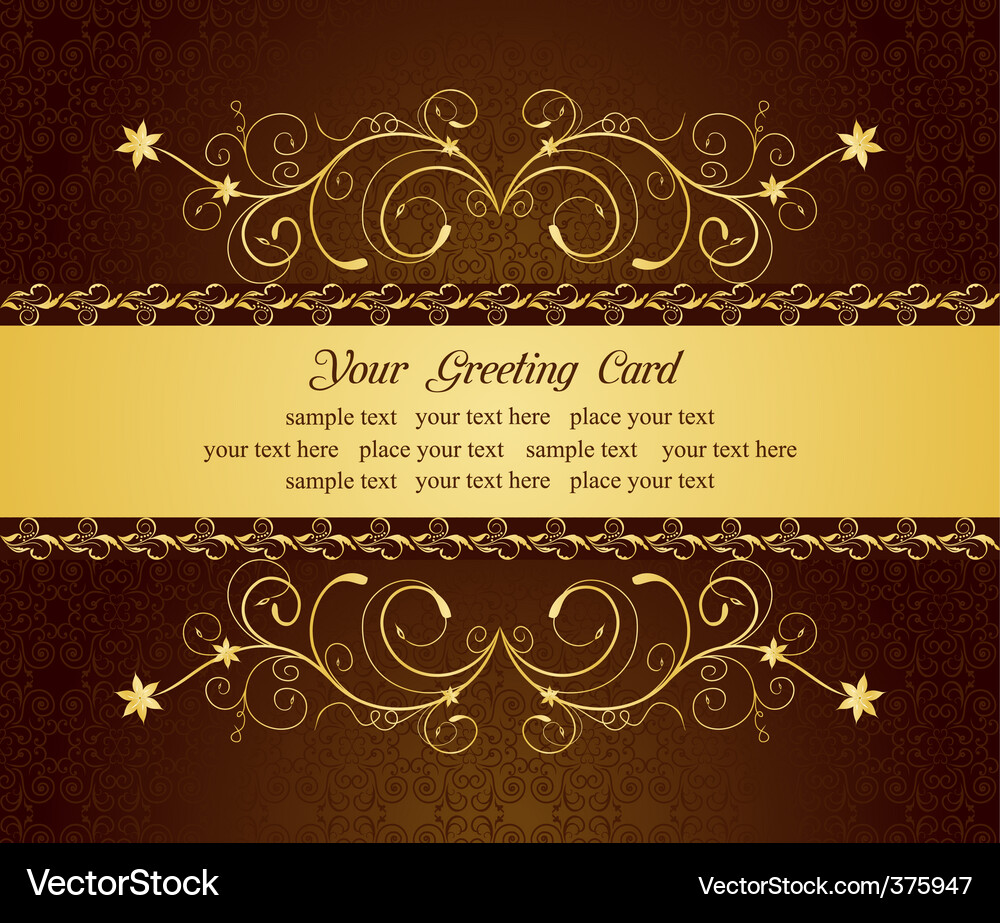 Greeting cards Royalty Free Vector Image - VectorStock
