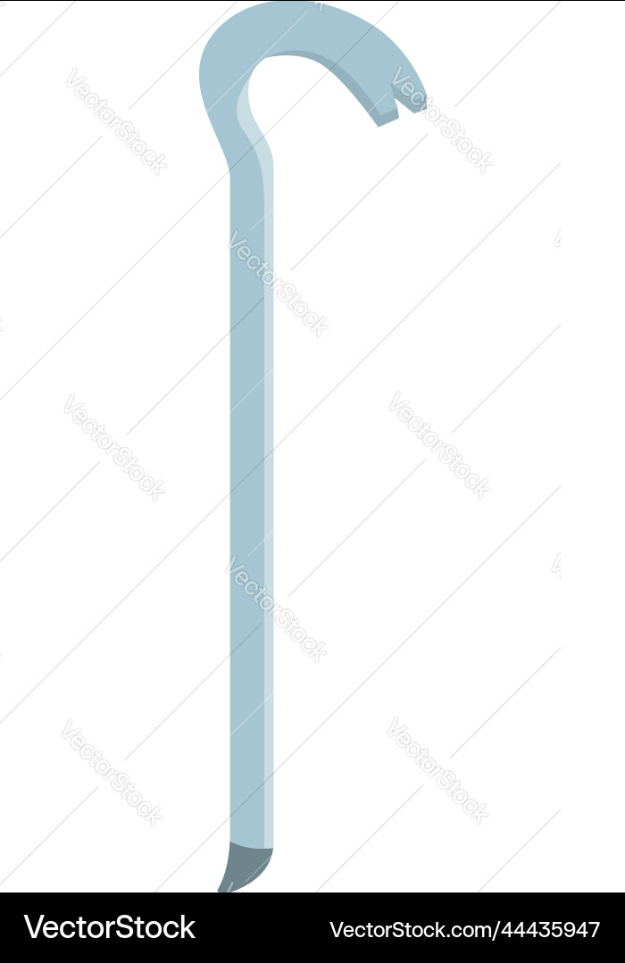 Safety crowbar icon cartoon metal work Royalty Free Vector