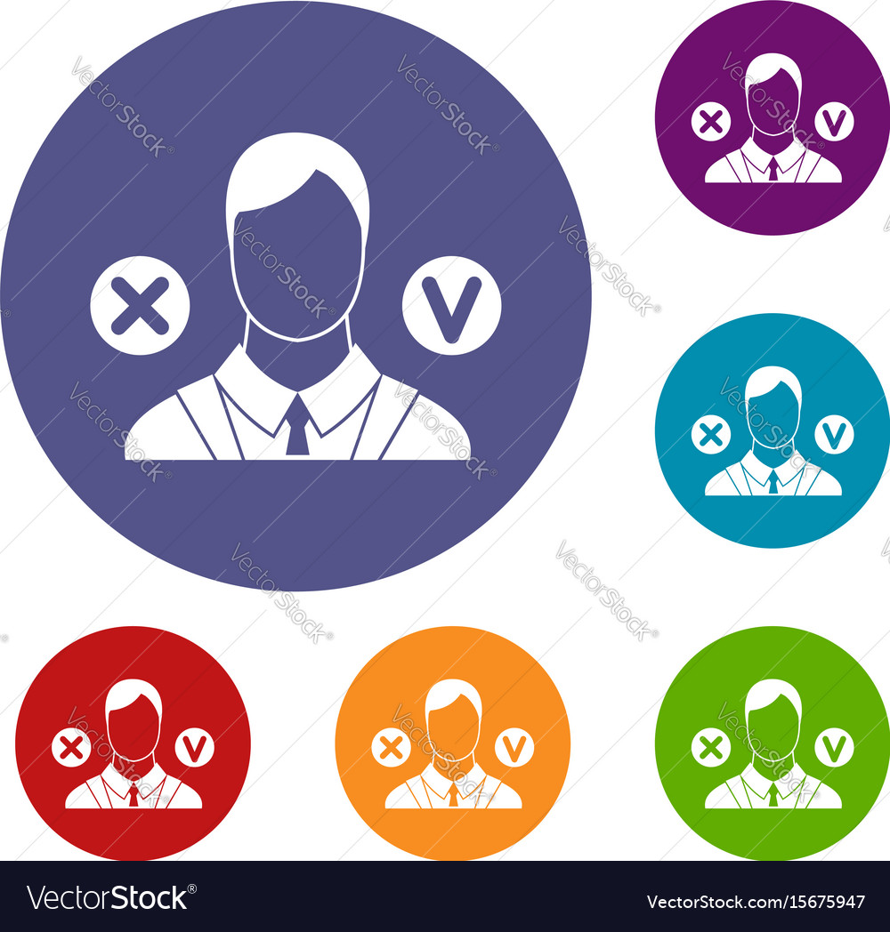 Selection icons set Royalty Free Vector Image - VectorStock