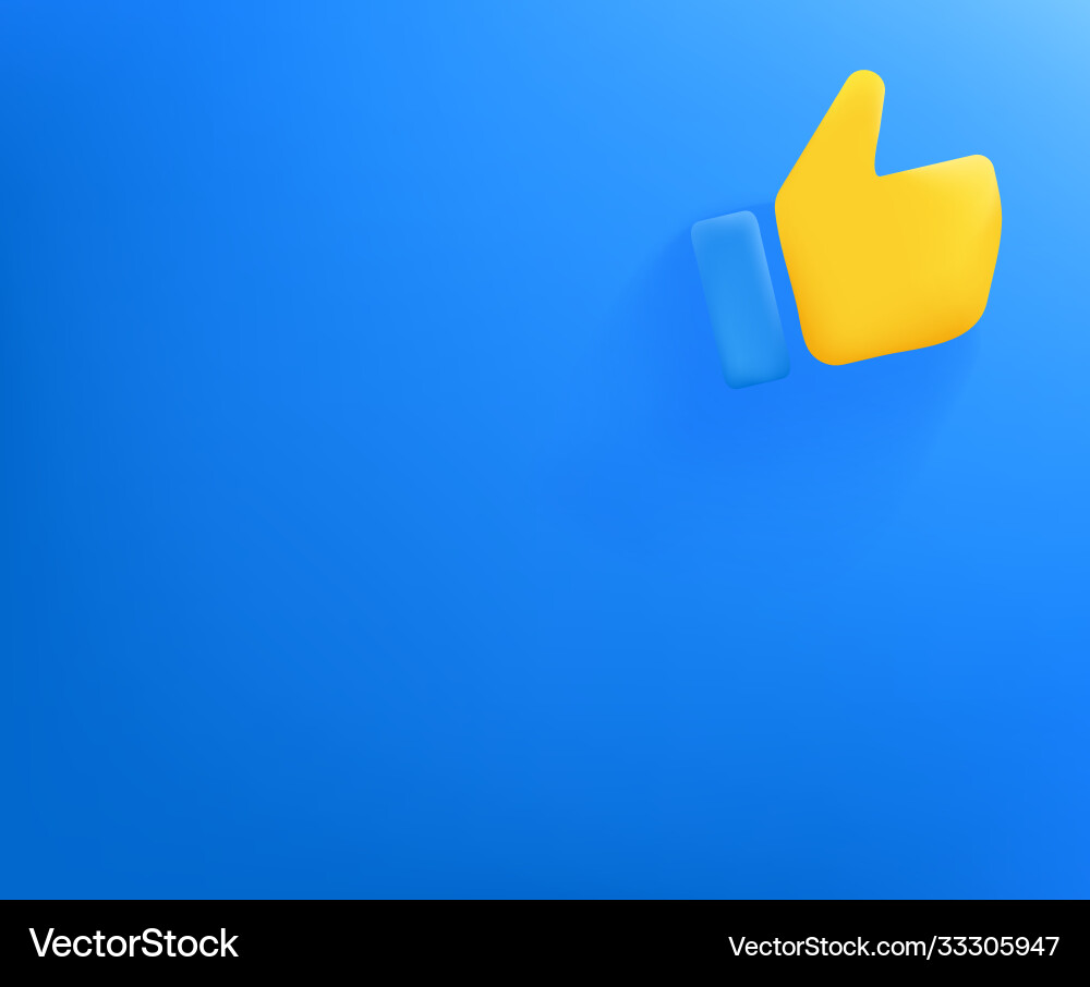 Wallpaper with thumbs up sign background Vector Image