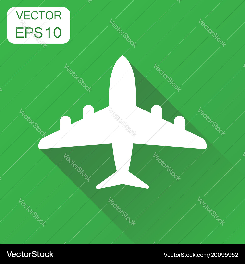 Airplane icon business concept plane aircraft Vector Image