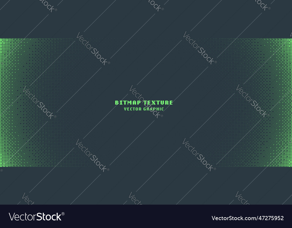 Dither pattern bitmap texture round halftone Vector Image