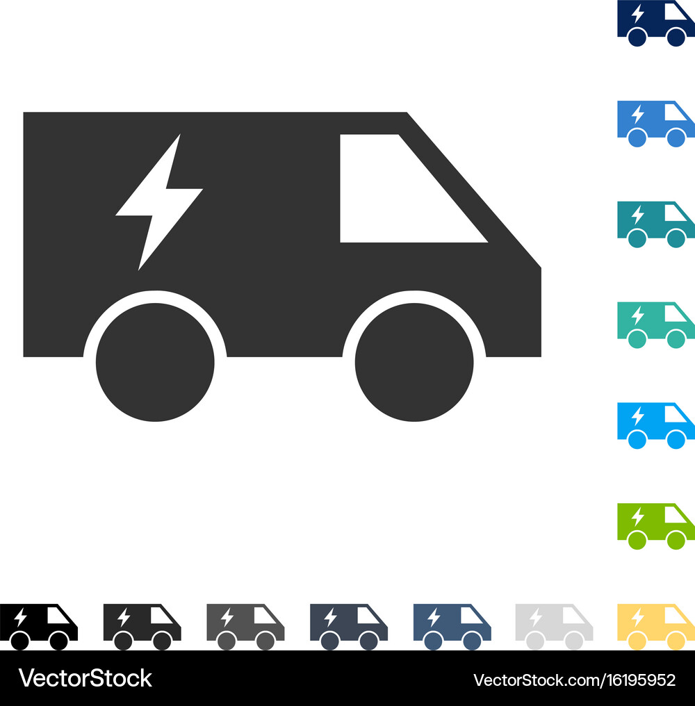 Electric power car icon Royalty Free Vector Image