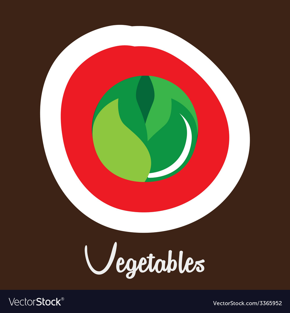 Vegetable design Royalty Free Vector Image - VectorStock