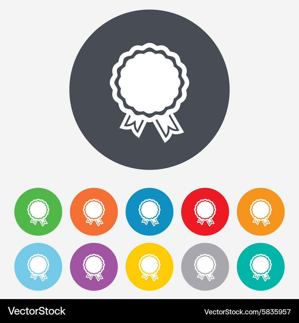 Award icon best guarantee symbol Royalty Free Vector Image