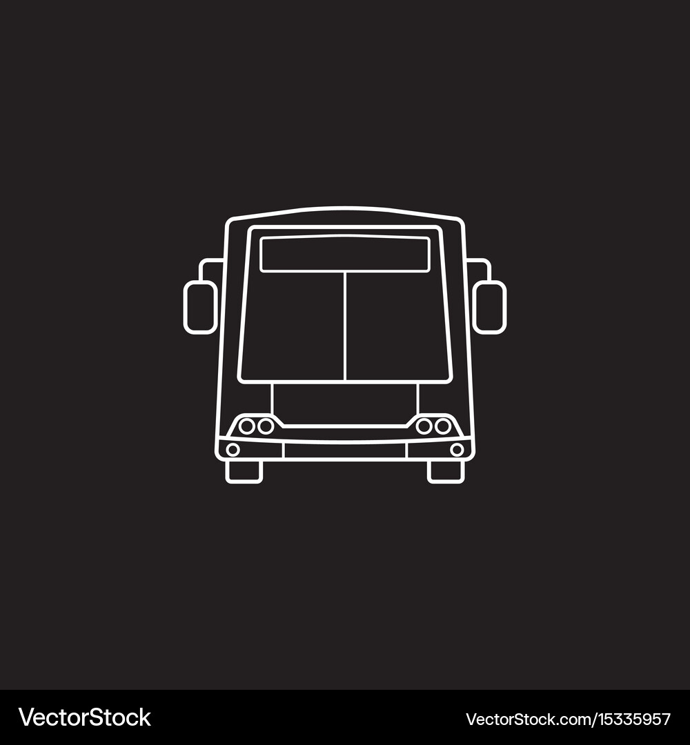 Bus icon public transport symbol graphics Vector Image
