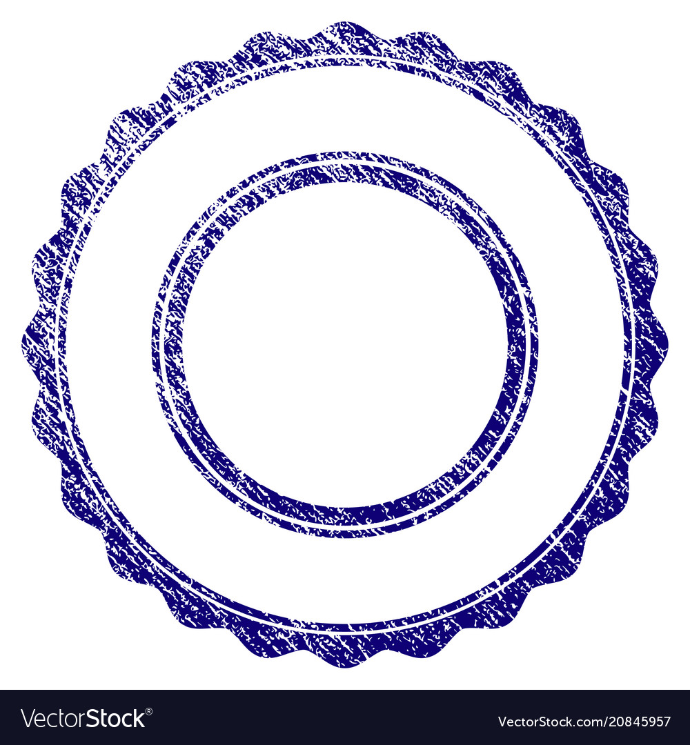 Grunge textured double rosette circular frame Vector Image Grunge textured double rosette circular frame Vector Image