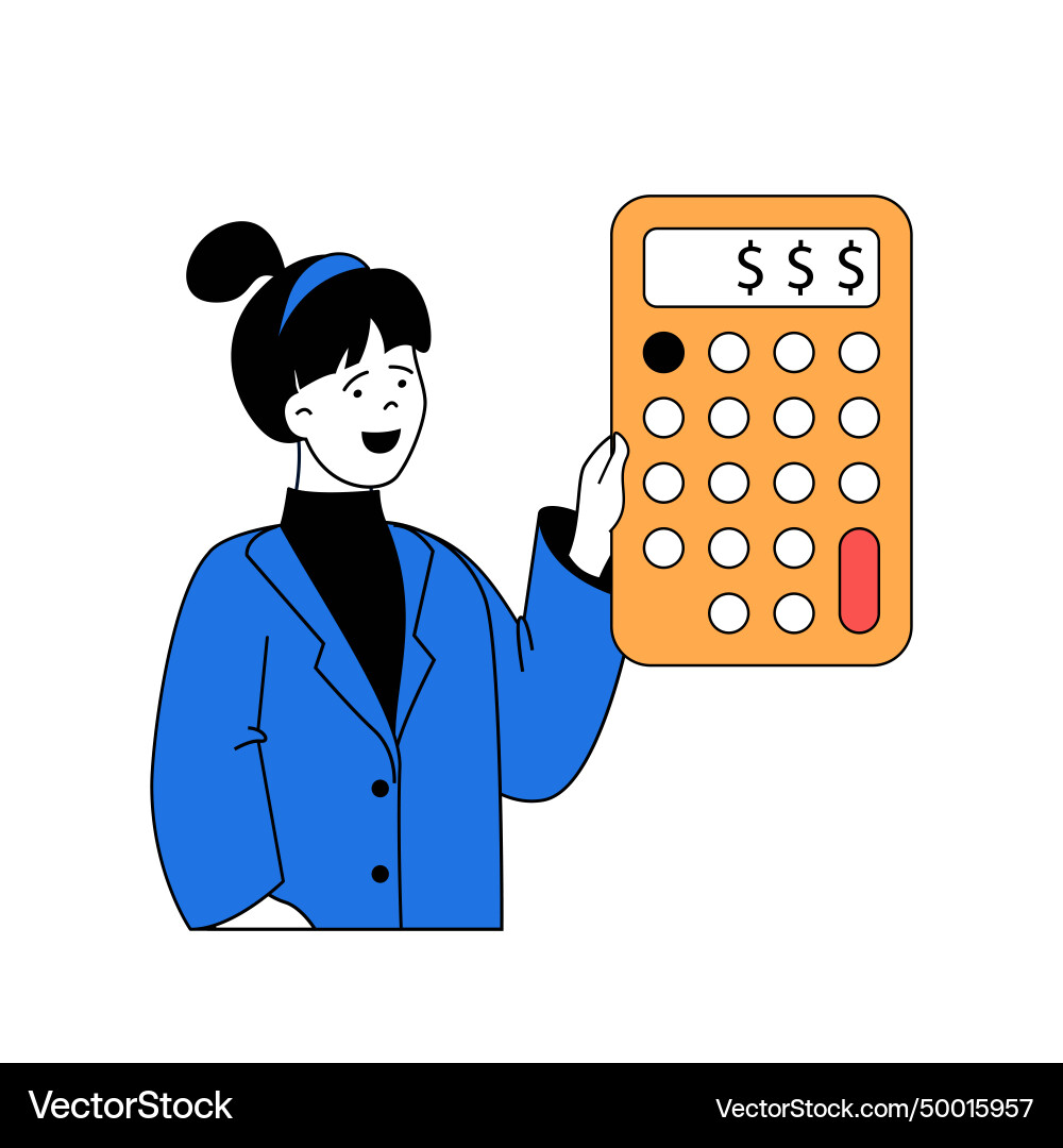 School learning concept with cartoon people Vector Image