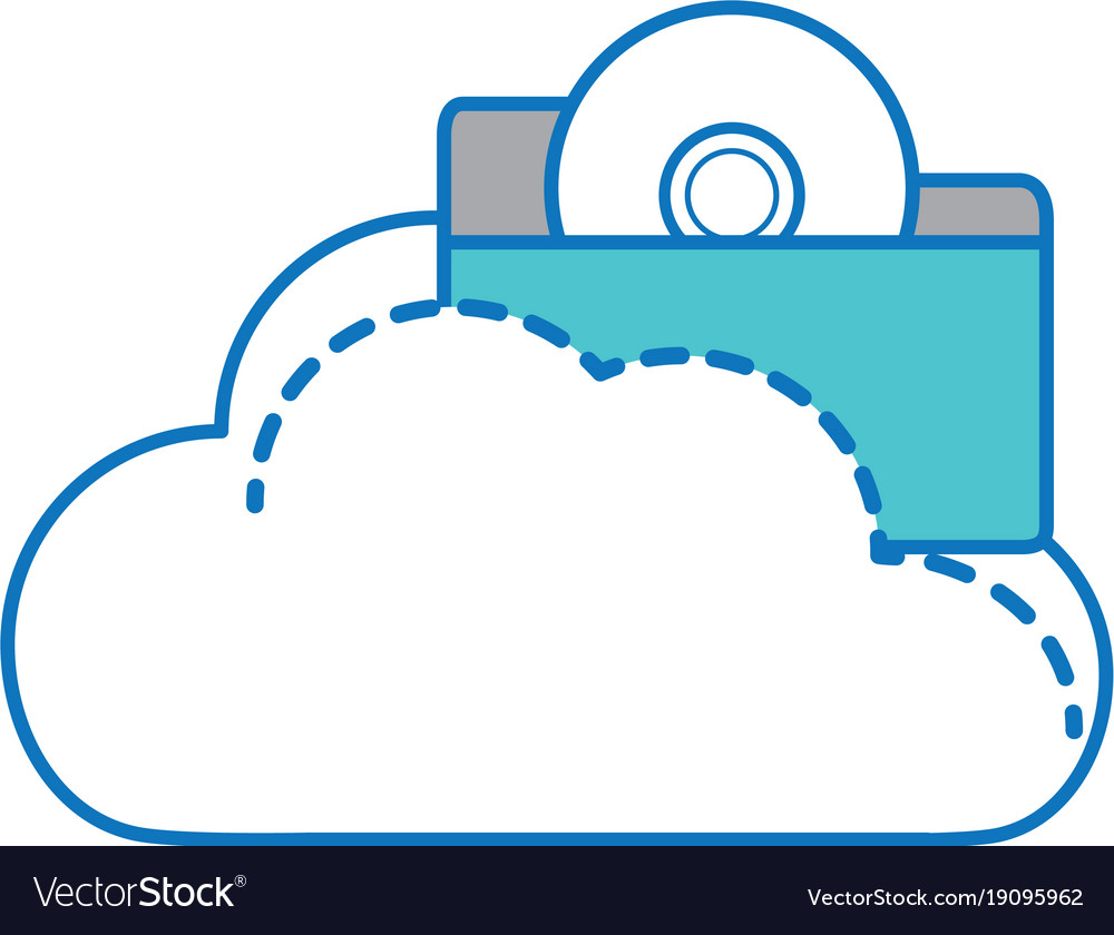 Cloud computing design Royalty Free Vector Image